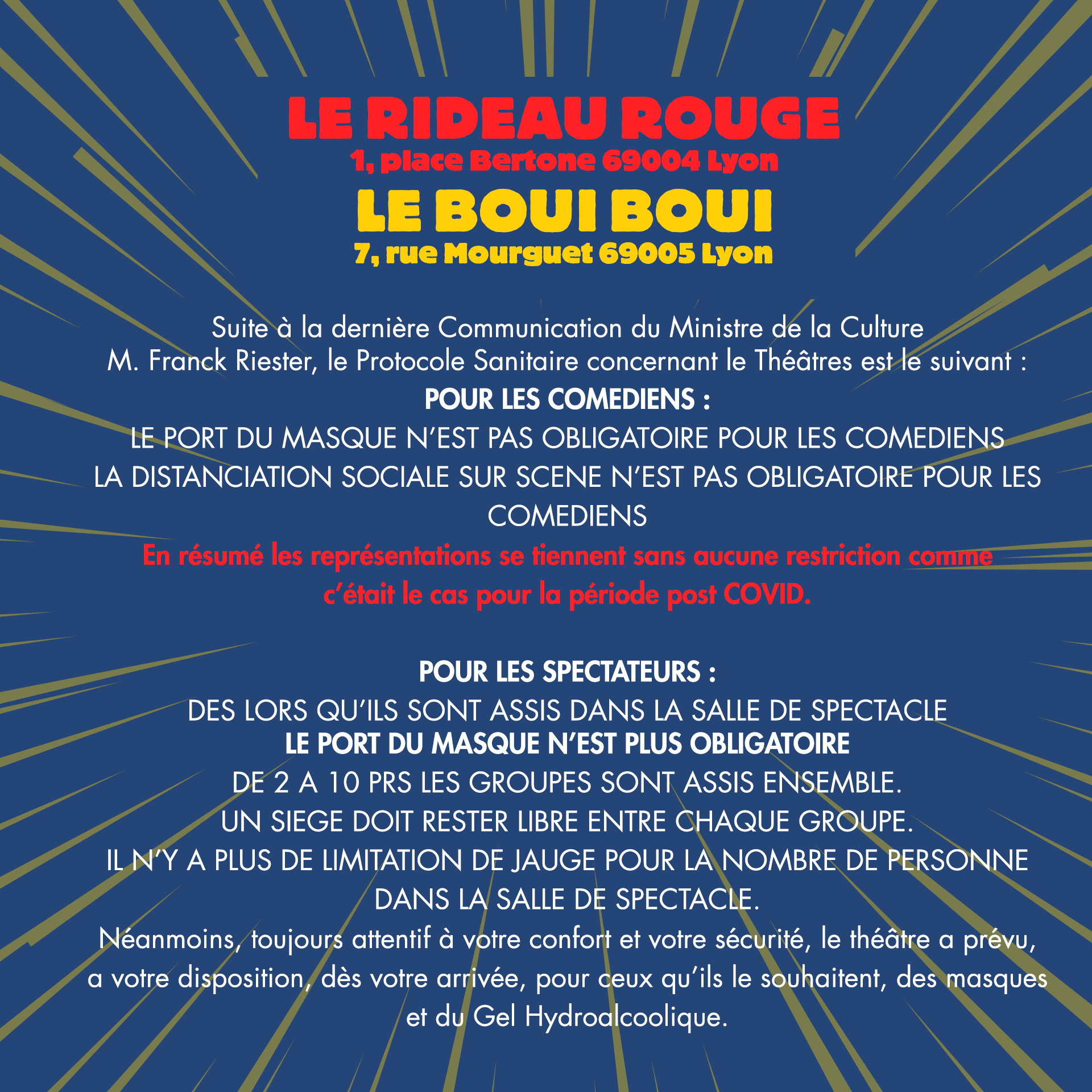 RIDEAU ROUGE – Le meilleur du café théâtre I Lyon I Croix Rousse I 69004